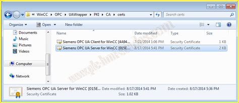 WinCC Cliente OPC UA