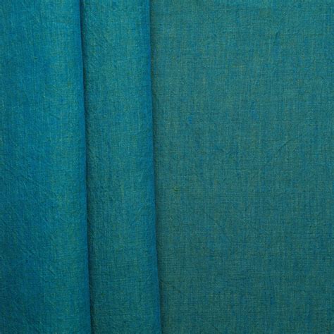 Sand Washed 100 Linen Shifting Yarn Dyed Blue Circular Sourcing