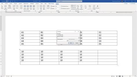 Insert Table Formulas In Word Instructions And Video Lesson