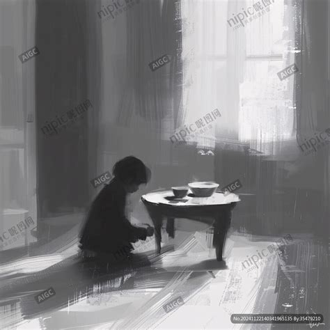 Ai创作图孤独的灵魂插画 孤寂孤独悲悯悲伤 心理儿插 孤独背影插画 小清醒插画 一个人的光影 孤独症患儿 午后的小女孩插画 氛围感插画 一个人发呆 一个人的孤单 灰调黑白孤寂 插画记忆 孤独