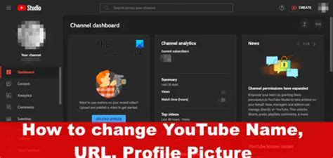 How To Change YouTube Name Profile Picture