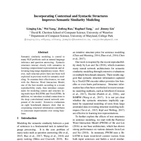 Incorporating Contextual And Syntactic Structures Improves Semantic