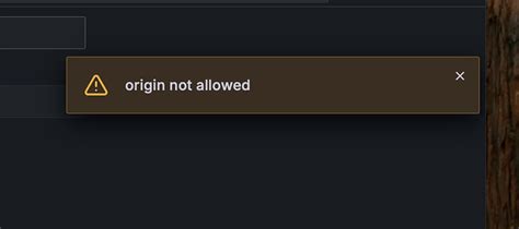 Grafana “origin Not Allowed” After 1100 Update Frontend Home
