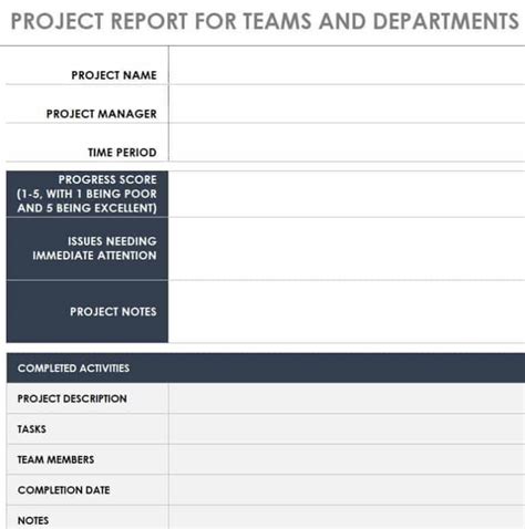 FREE Editable Project Report Templates WORD EXCEL Writing Word Excel Format