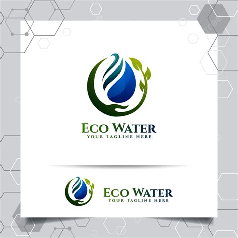 미네랄 워터 회사 및 배관에 사용되는 녹색 생태 벡터와 물방울 물 아이콘의 개념 드롭 워터 로고 디자인 가스 건강 심벌
