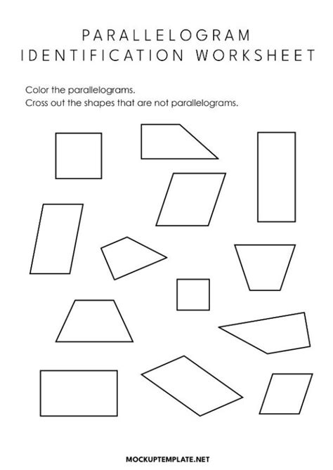 Printable Parallelogram Templates