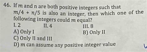 Solved If M And N Are Both Positive Integers Such That M4n5 Is Also