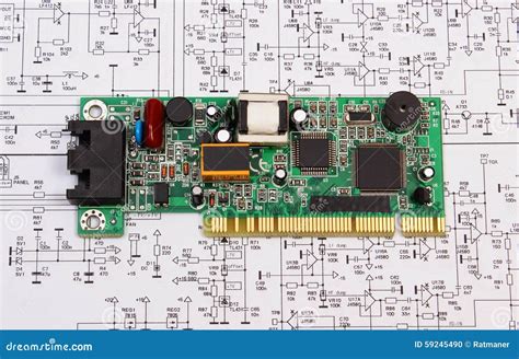 Simple Circuit Board Drawing