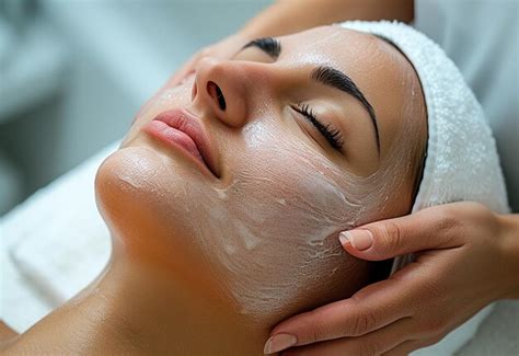 Premium Photo Girl Getting A Facial In A Spa Premium Photo Girl Getting A Facial In A Spa