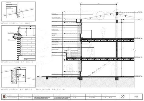 Corte Por Fachada En Vivienda Pdf Ingeniería Estructural Ingeniería