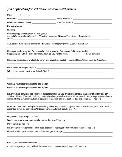 50 Free Employment Job Application Form Templates Printable ᐅ TemplateLab
