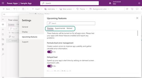 What Is Preview Experimental And Retired Features In Canvas Apps Arun Potti S Power Platform