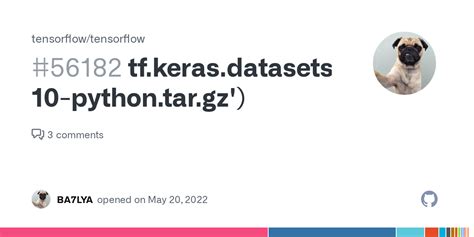 Tf Keras Datasets Cifar Load Data Path Cifar Python Tar Gz Issue Tensorflow