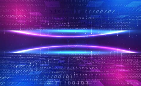 Digital Ai Big Data Technology Futuristic Blue Background Cyber Cloud Security Abstract Iot