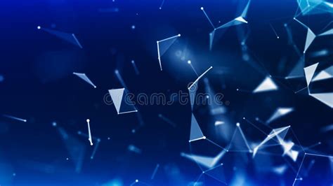 Abstract Digital Connection Moving Dots And Lines Technology Background Network Connection