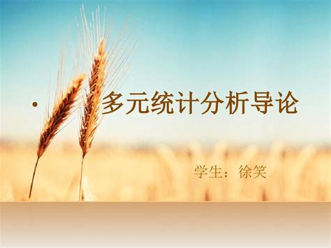 多元统计分析导论word文档在线阅读与下载无忧文档