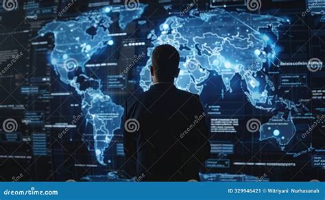Global Data Network Analysis Stock Illustration Illustration Of