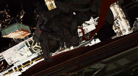 Safebooru 1girl Artist Name Astronaut Bangs Brown Hair Cargo City