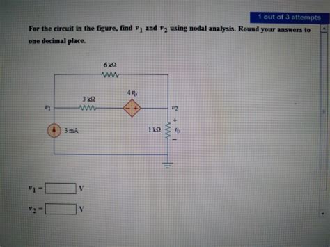 Solved Out Of Attempts For The Circuit In The Figure Chegg
