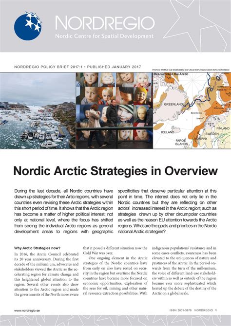 Nordic Arctic Strategies in Overview | Nordregio