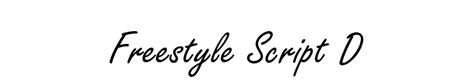 FontsMarket Com Details Of Freestyle Script D Font