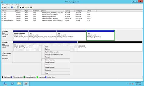 Solution Cannot Extend Volume In Windows Server R