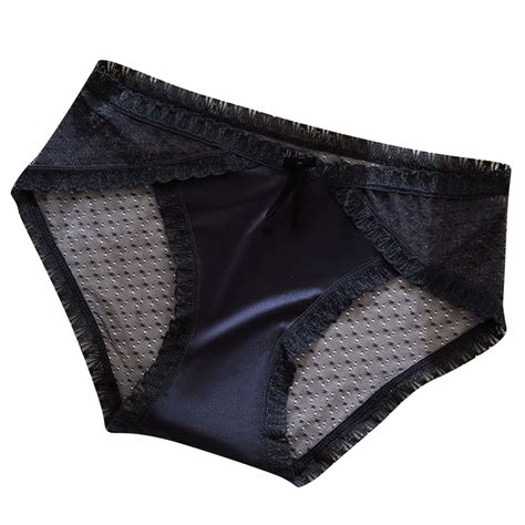 Ryrjj Womens Satin Slik Knickers Briefs Panties Soft Lace Trimmed