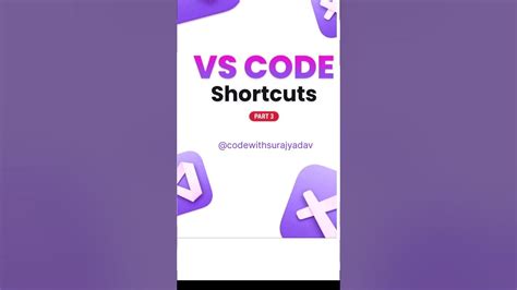 Vscode Shortcut Keys Part3 Codewithsurajyadav Vscode Youtube