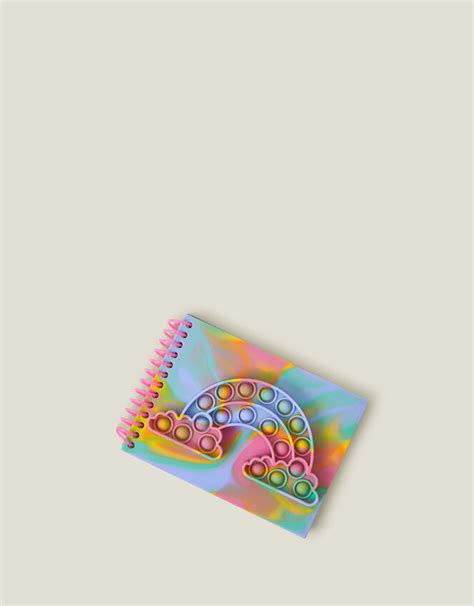 Girls Rainbow Push Popper Notebook Shop All Accessorize Uk