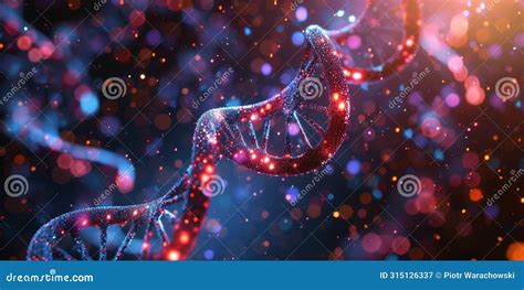 Dna Sequence Molecules Structure Dna Code Dna Helix Enlarged Model In