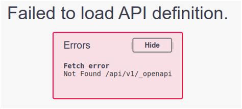 Failed To Load API Definition Issue Apache Superset GitHub