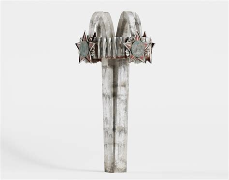 Old Metallic Rusted Stella Monument Da1 Model Turbosquid 1965214