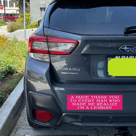 Im A Lesbian Queer Sapphic Pink Bumper Sticker For Pride Month To Make