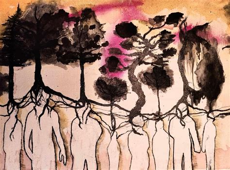 Roots Of Ego Nathaniel S Mcmahon Me Ink On Canvas 2024 R Art