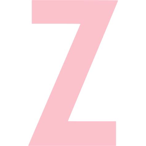 Pink Letter Z Icon Free Pink Letter Icons