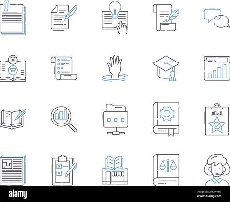 Distance Learning Outline Icons Collection Distance Learning Online Education Virtual