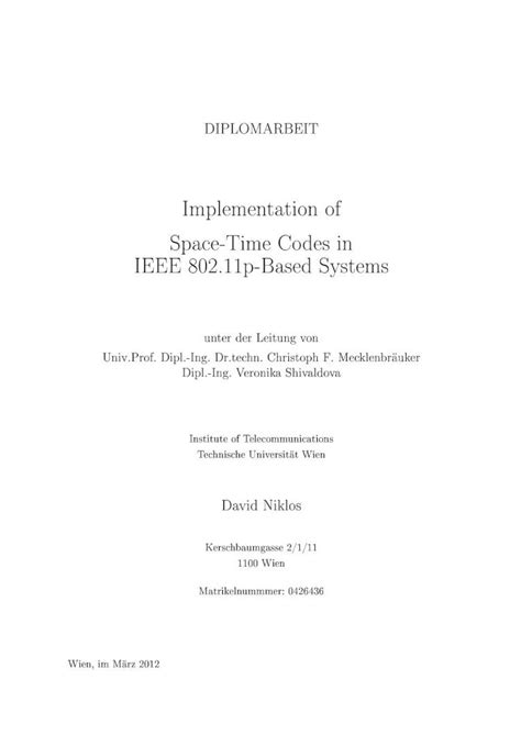 pdf implementation of space time codes in ieee 802 11p antennas at