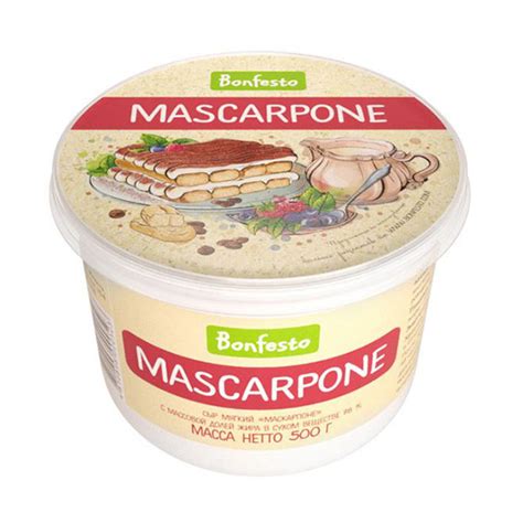 СЫР МАСКАРПОНЕ BONFESTO 78% 500 г. - Всё для кондитера