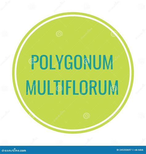 Polygonum Multiflorum Sign At Packaging Label Stock Vector Illustration Of Nature Polygonum