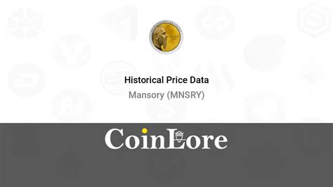 Mansory Mnsry Historical Prices Coinlore