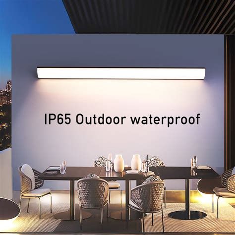 Long Outdoor Ip65 Waterproof Wall Light Led Balcony Outdoor Wall Lights Garden Villa Waterproof