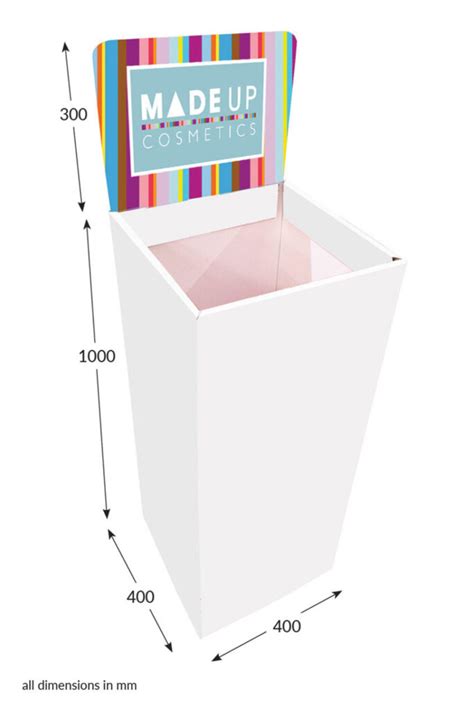 Large Hexagonal Dump Bin Fully Printed