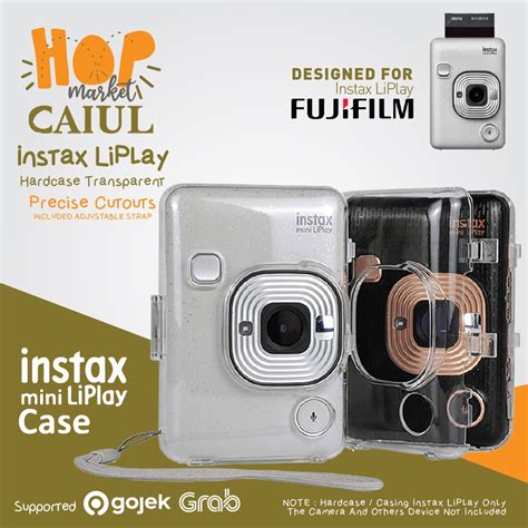 Fujifilm Liplay Hardcase Case Instax Li Play Casing Bening Transparan