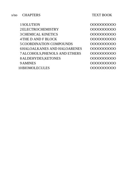 Chemistry Progression Pdf