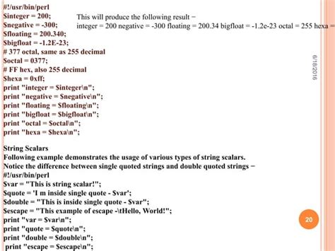 Unit 1 Introduction To Perl Pptx Programming Languages Computing