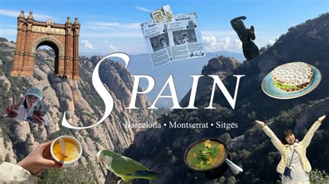 🇪🇸 스페인 여행 🌴 바르셀로나 몬세랏 시체스 Youtube