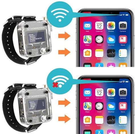 Программируемая панель разработки Wifi Deauther Watch V3 Esp8266 имеет встроенный аккумулятор