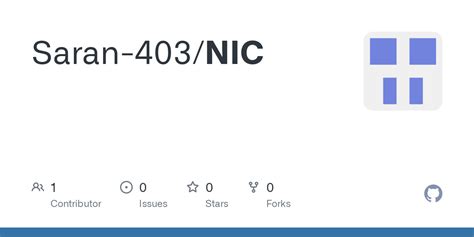 GitHub Saran NIC