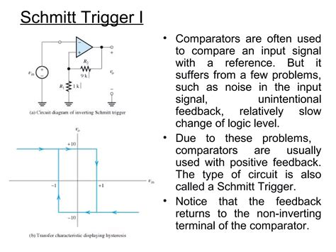 Schmitt Trigger Circuit Ppt Computer Peripherals Computing