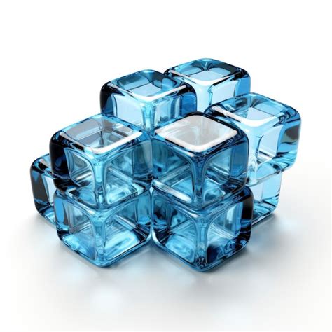 Premium Ai Image Blue Background 3d Geometric Shapes Glassmorphism Background Images Hd Wallpapers